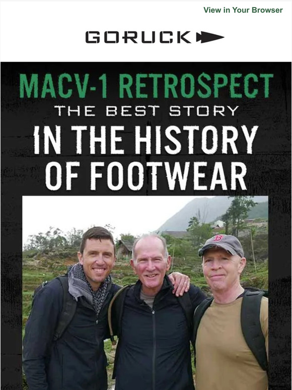 GORUCK: The Story Behind MACV-1 | Milled