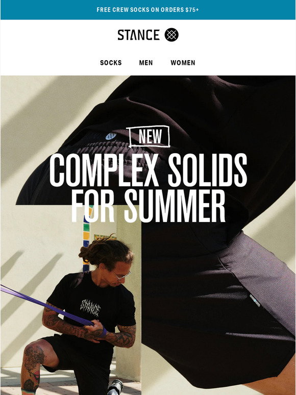 Stance: JUST DROPPED: New Solid Colors For Our Complex Short | Milled