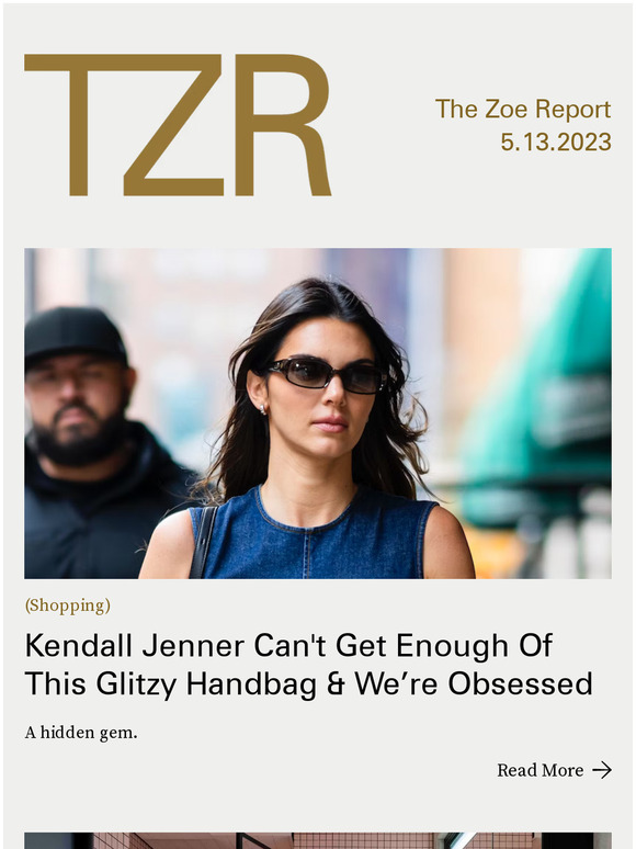 The Zoe Report: Kendall Jenner Can't Get Enough Of This Glitzy Handbag ...