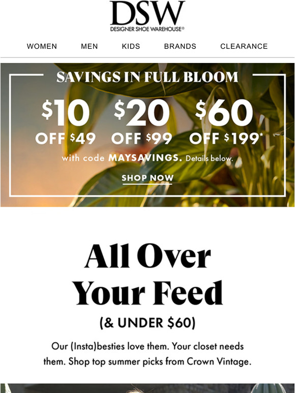 DSW: TRENDING NOW: Top picks under $60 👑 | Milled