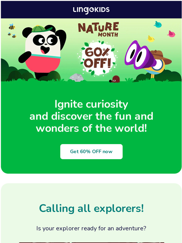 Lingokids: Jump into Nature Month with 60% off 🌎 | Milled
