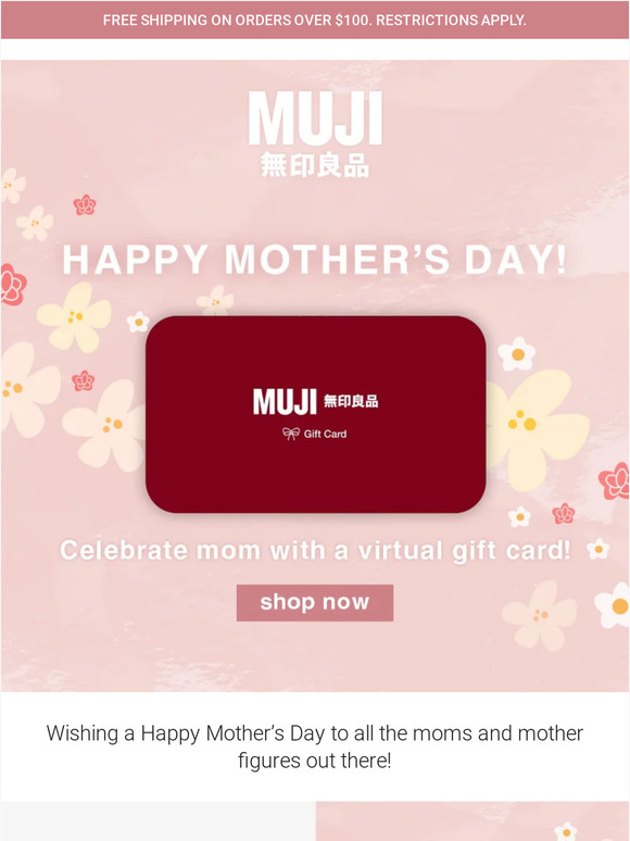 MUJI: Happy Mother's Day From MUJI! | Milled
