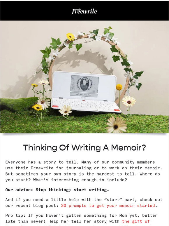 Freewrite Store 30 Ideas To Start Your Memoir Milled freewrite-store-30-ideas-to-start-your-memoir-milled