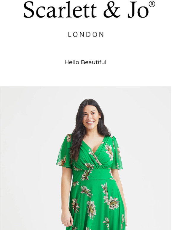 Scarlett & Jo: 🌻🟢 WOW 🟢🌻 The Isabelle Green Sunflower Dress is STUNNING ...