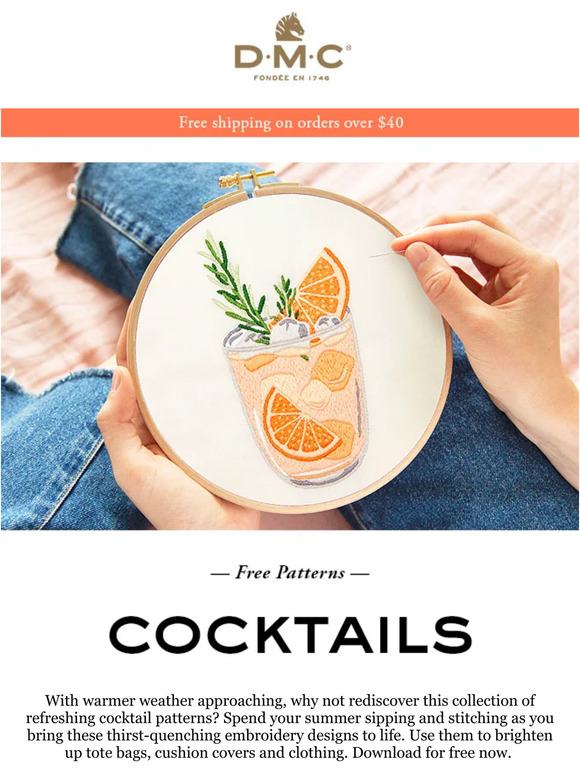 DMC: Free Patterns: Cocktails 🍹 | Milled