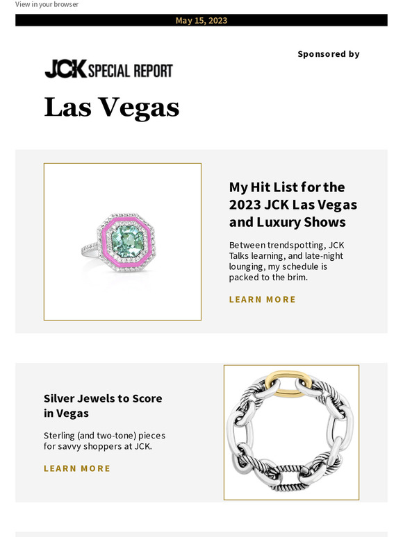 JCK: My Hit List for the 2023 JCK Las Vegas and Luxury Shows | Milled