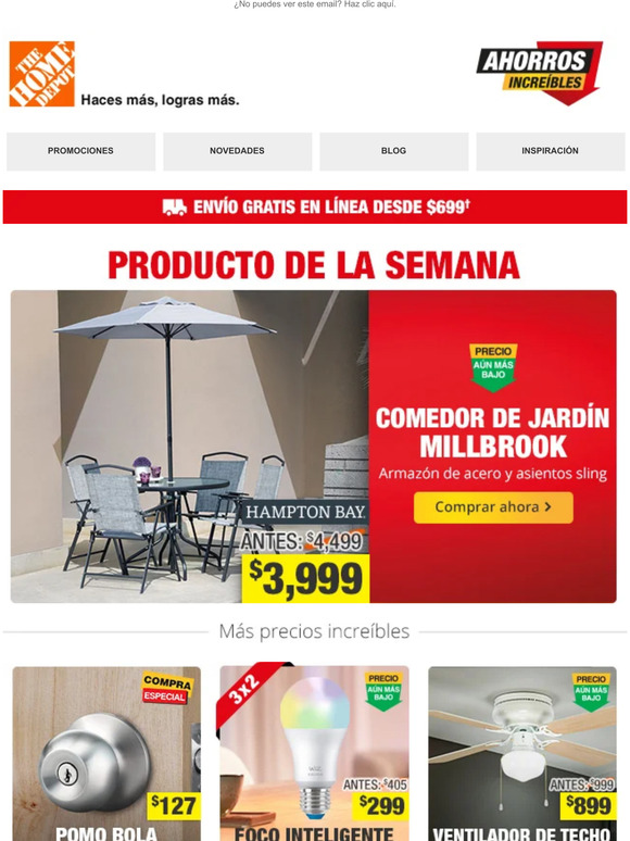 Home Depot Mexico: 🤯 ¡Descubre el producto de la semana y ahorra! | Milled Home Depot Mexico: 🤯 ¡Descubre el producto de la semana y ahorra! | Milled