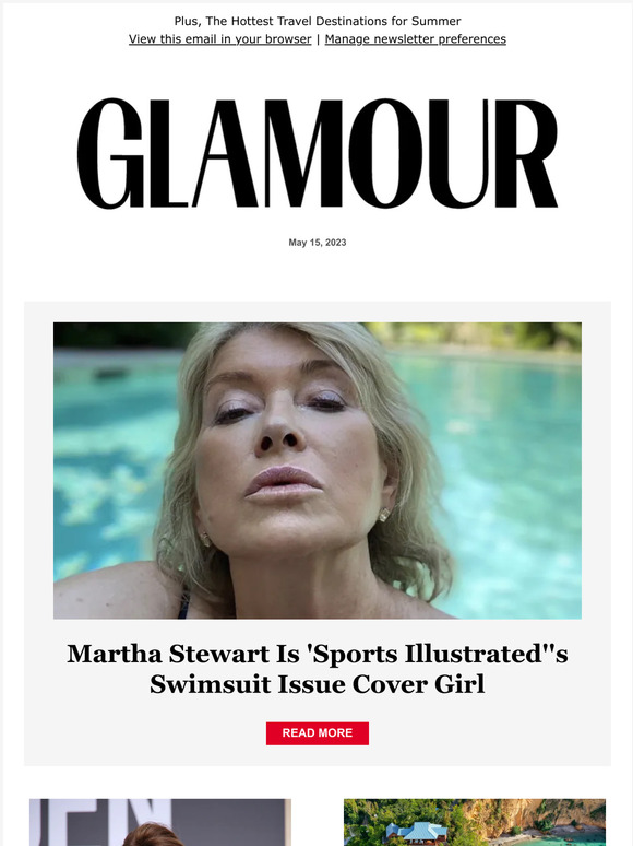 Glamour: Martha Stewart Is 'Sports Illustrated''s Swimsuit Issue Cover ...