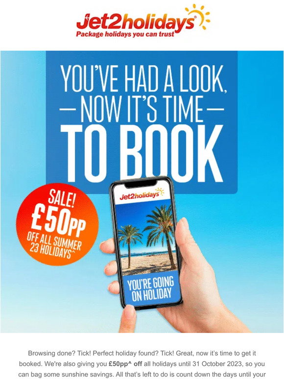 Jet2holidays: You've had a look, now it's time to book | Milled