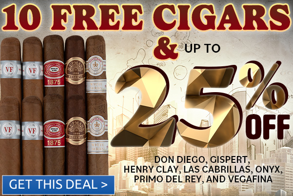 Best Cigar Prices: 🧨 10 Free Cigars + Up To 25% Off Don Diego, Gispert ...