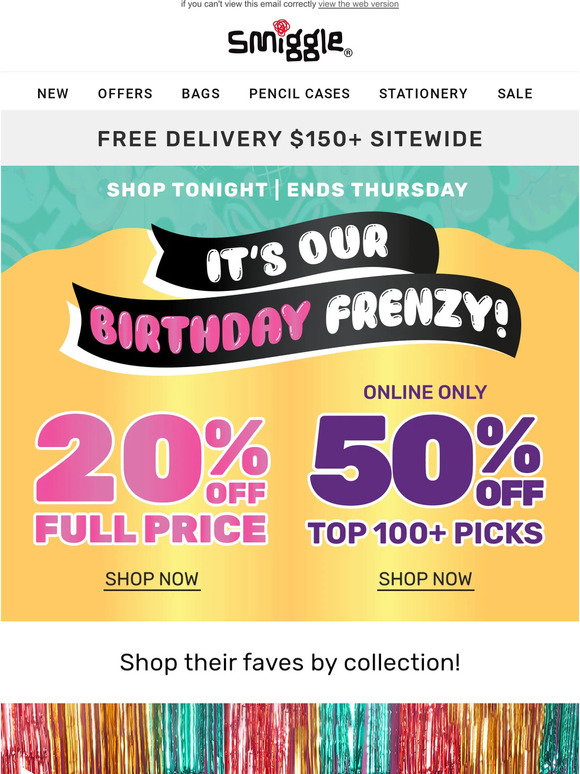 Smiggle: First in, best dressed | Our B'day Frenzy now on | Milled