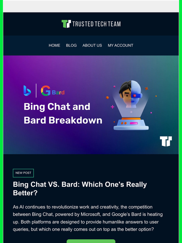 Trusted Tech Team: Bing Chat VS. Bard: Which One's Really Better? | Milled