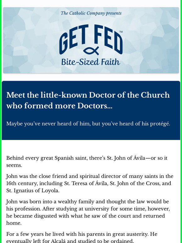 The Catholic Company: Meet the little-known Doctor of the Church who ...