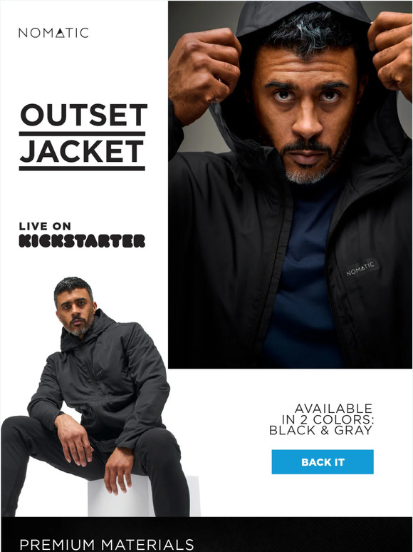 Nomatic: Kickstarter Exclusive: The Outset Jacket 🔥🧥 | Milled