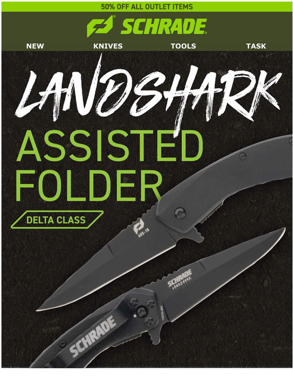 Schrade: DELTA CLASS DEEP DIVE : Landshark assisted folder | Milled