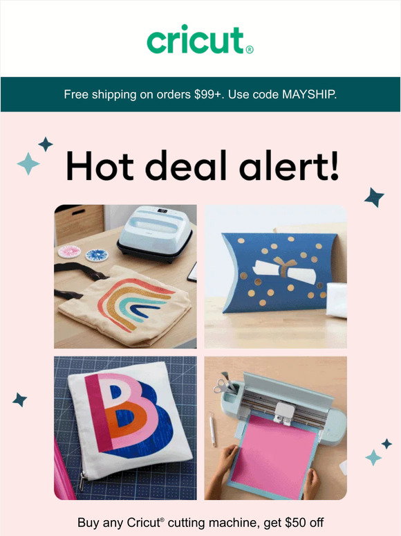 Cricut: $50 off Cricut EasyPress 3 When You Buy a Cricut Cutting ...