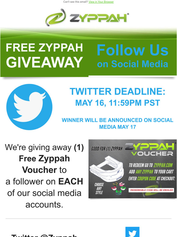 Zyppah: ⏳ Last Chance to Win: Follow us on Social Media - TWITTER ...
