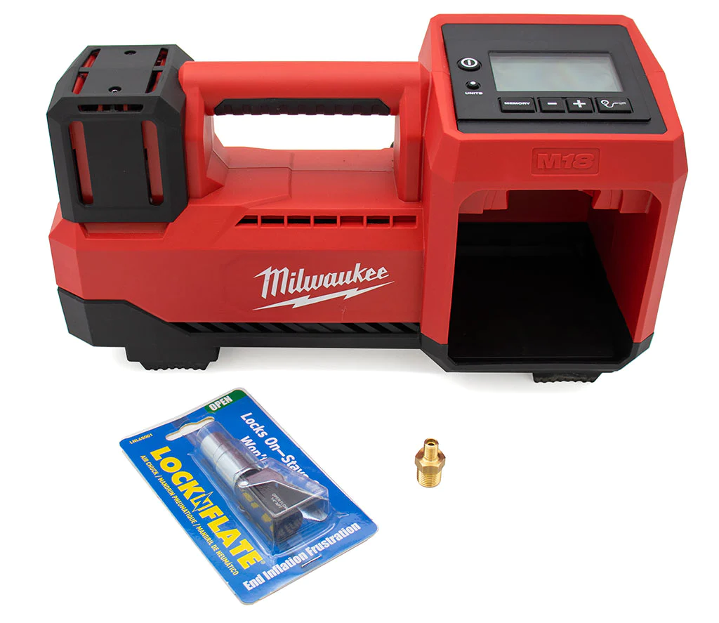 LockNLube: Milwaukee® M18™ Cordless Tire Inflator BACK IN STOCK! | Milled