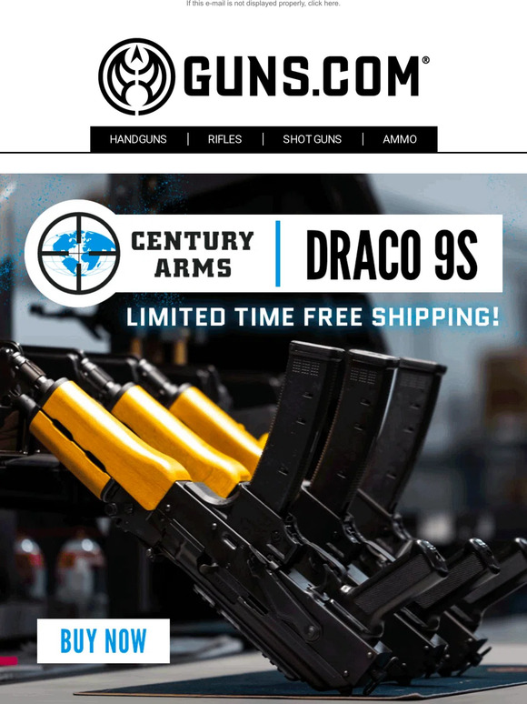 Guns.com: Century Arms Draco 9S - Available In 9MM! | Milled