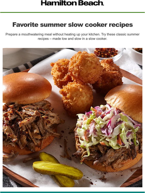 Hamilton Beach: ☀️ Celebrate summer with these easy slow cooker recipes ...