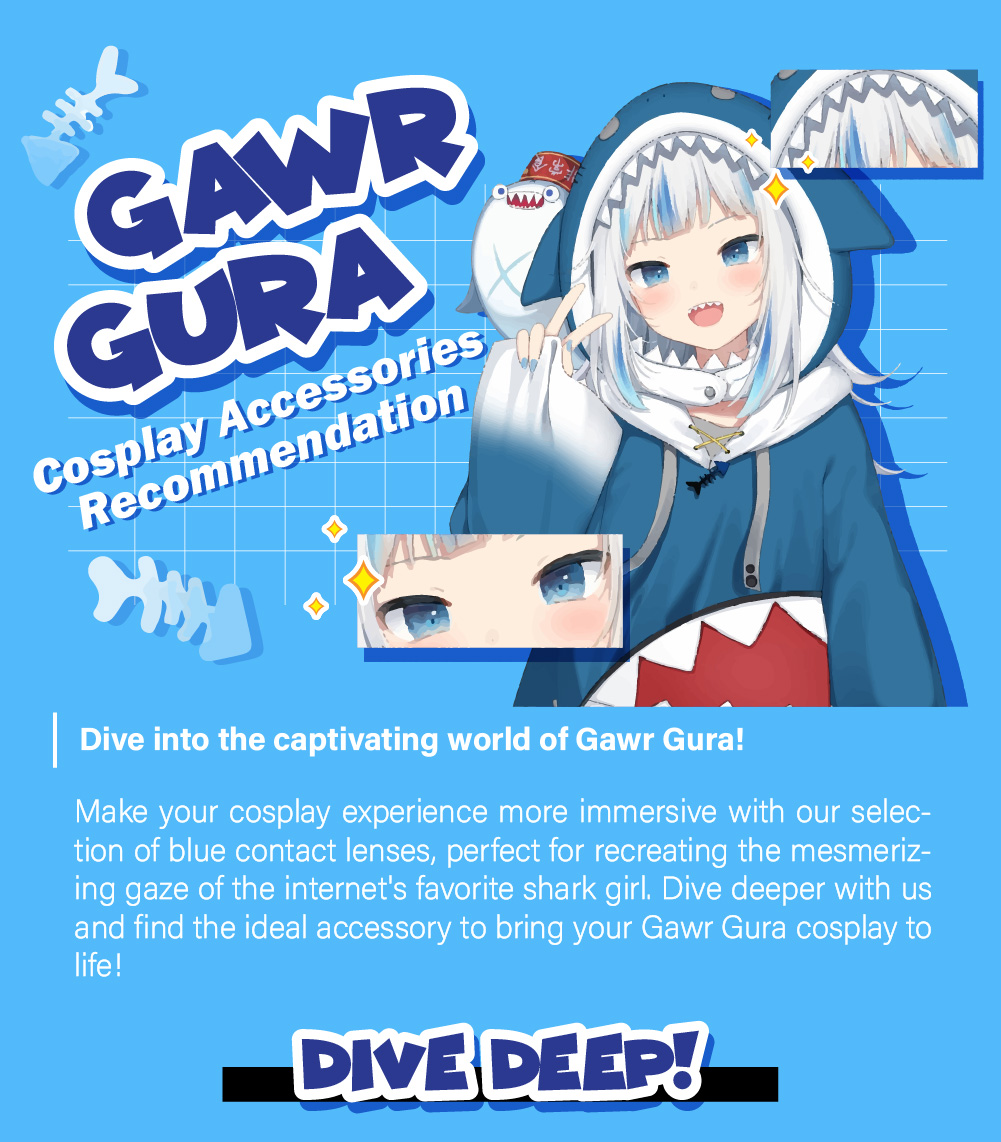 Uniqso: 🦈 Amplify Your Gwar Gura Cosplay! New Sweety Anime 2 Series ...