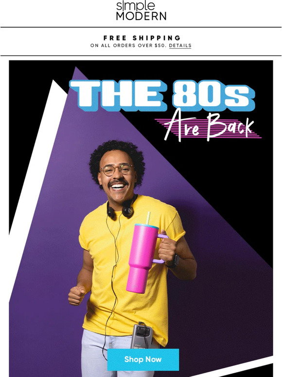 Simple Modern: Back to the future with our new 80s-inspired tumbler ...
