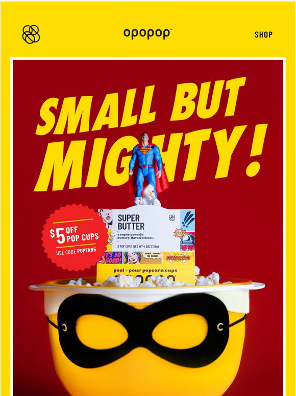 Opopop: Super Butter - Now Available in Pop Cups! | Milled