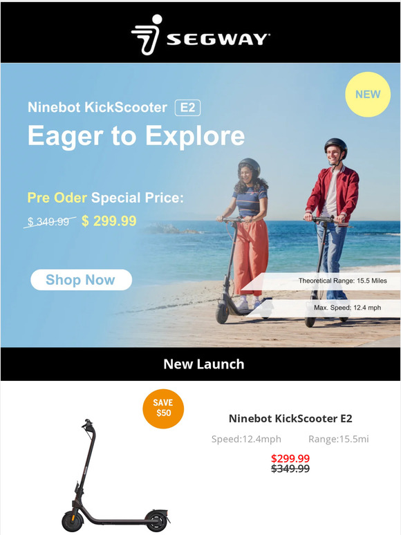 Segway: Say hello to Ninebot KickScooter E2🛴 | Milled