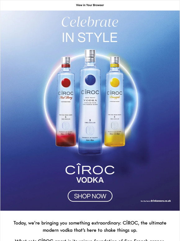 The Bottle Club: Discover the Fresh, Smooth and Fruity Taste of CÎROC ...
