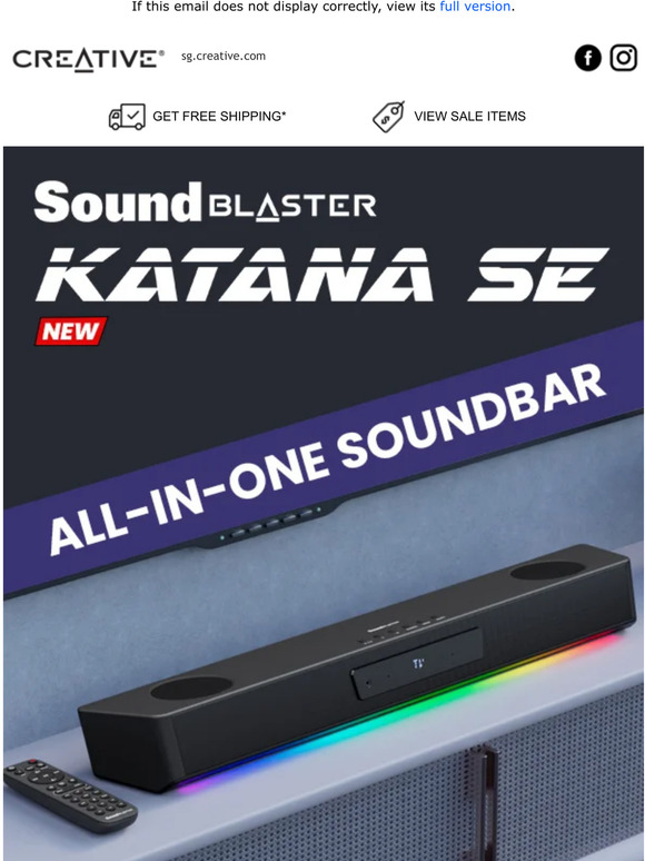 Creative: [SUBSCRIBER EXCLUSIVE PRE-ORDER] Sound Blaster Katana SE ...