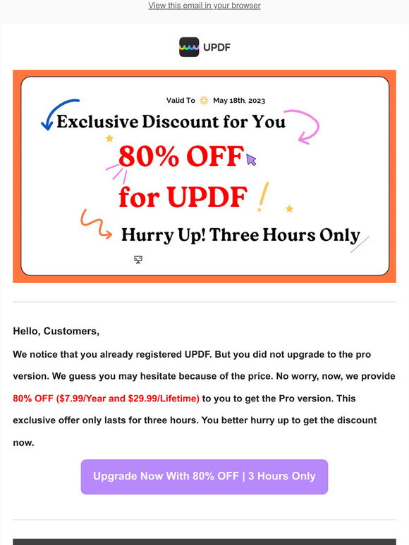 UPDF: 80% OFF Offer for You Only | Valid for 3 Hours | UPDF | Milled