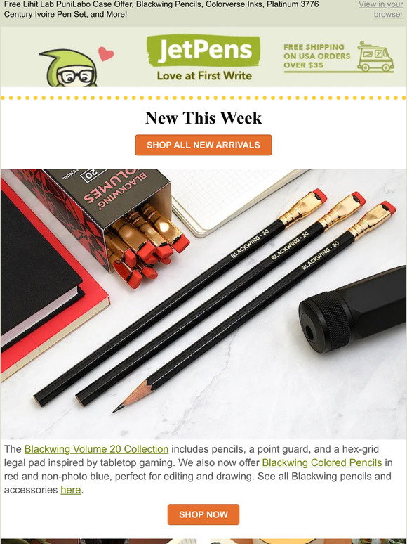 JetPens: Free Lihit Lab PuniLabo Case Offer, Blackwing Pencils ...