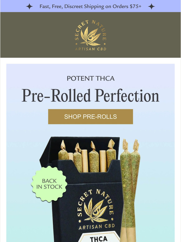 SECRET NATURE: Vape Our NEW THCA Strains 💨 | Milled