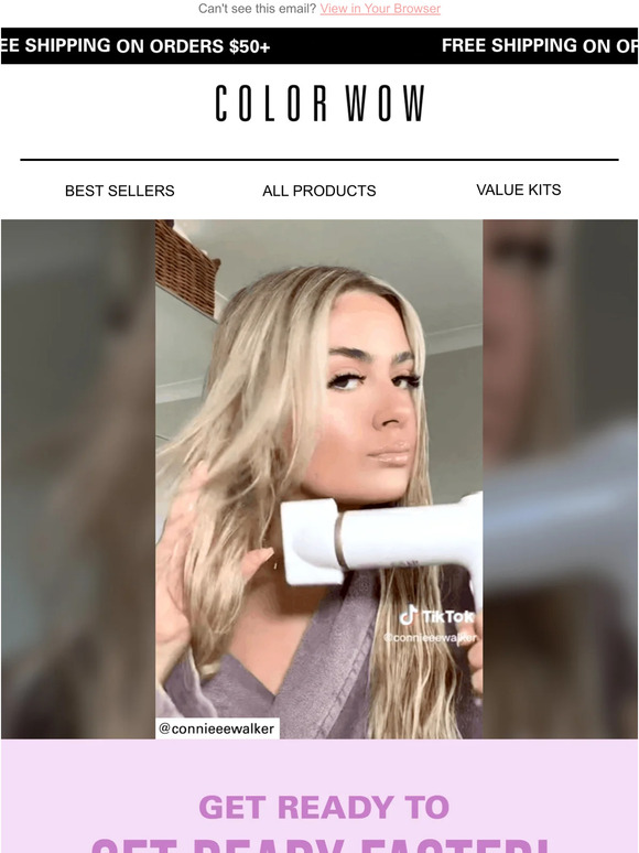 Color Wow: How to get ready in record time!🙌🏼 | Milled