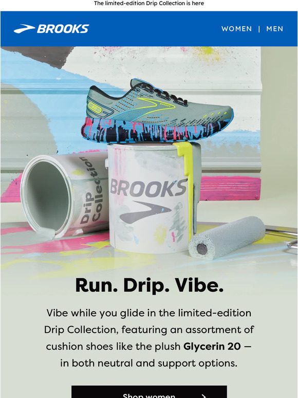 Brooks Running: Dip into the drip 💧😎 | Milled
