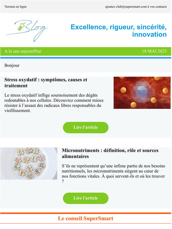SuperSmart: Stress oxydatif : symptômes, causes et traitement ...
