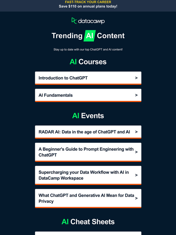 DataCamp: Trending ChatGPT and AI content! 📈 | Milled