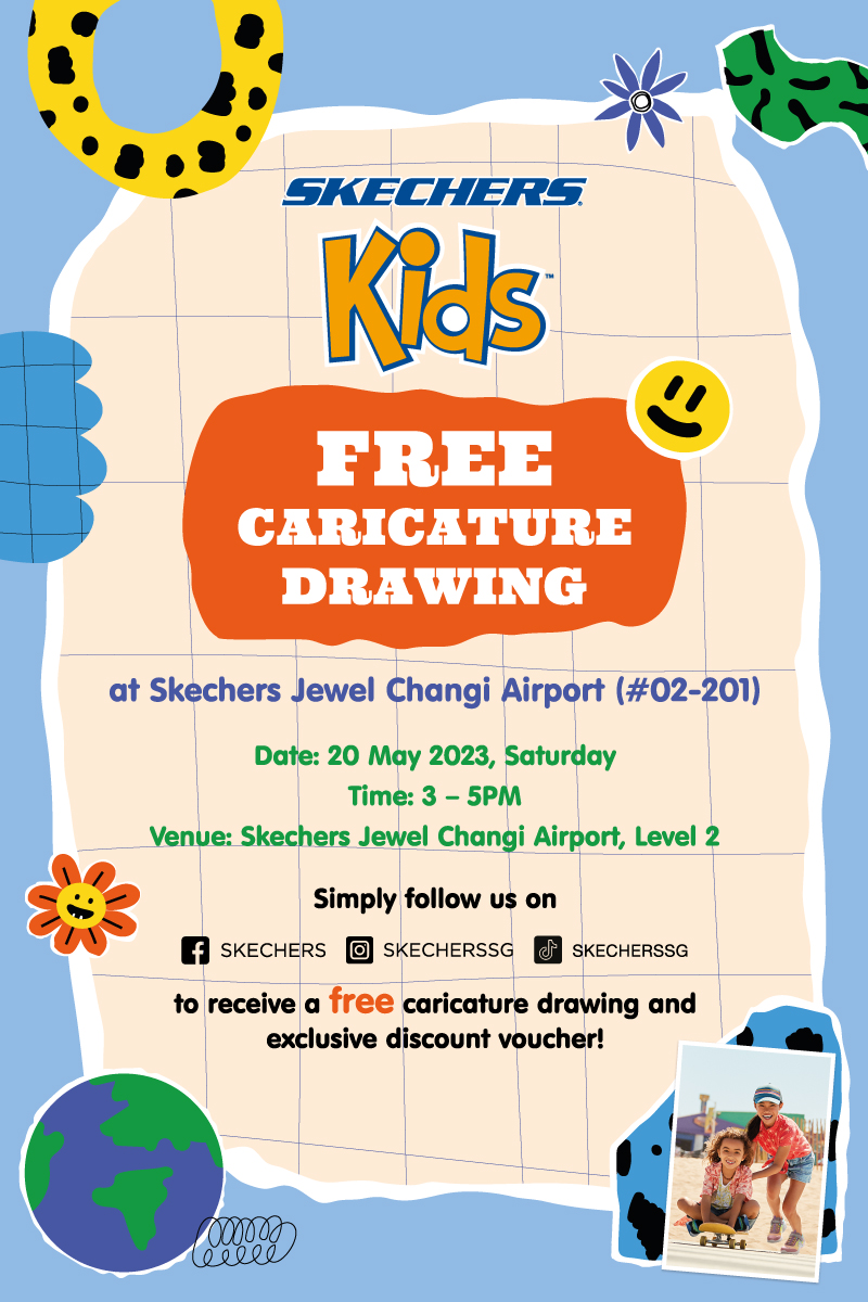 Skechers: ️ FREE Caricature Drawing at Skechers Jewel Changi Airport ...