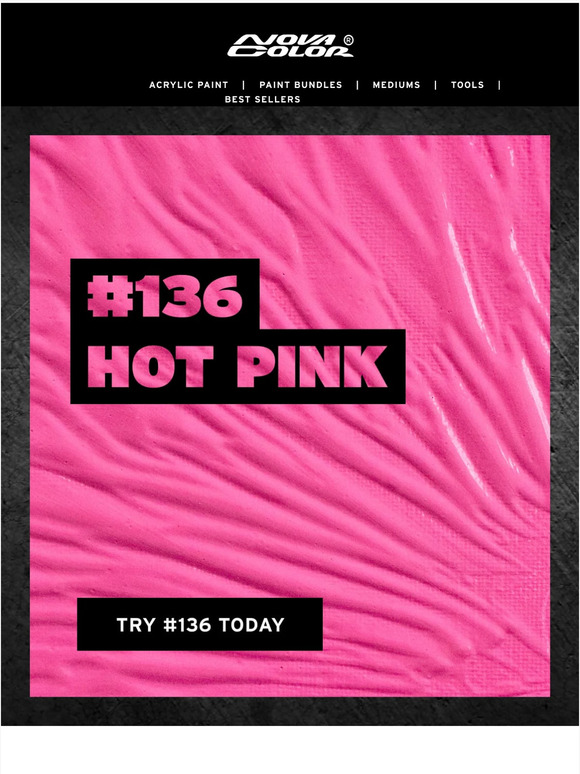 Nova Color Artists Acrylic Paint: Our Hot Pink is Sizzling 🥵 | Milled