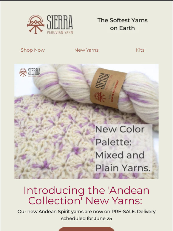 Sierra Yarns: Get Inspired by Our Fresh Yarns: Unveiling Our Newest ...