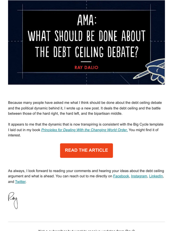 Principles: What Should Be Done About the Debt Ceiling Argument? | Milled