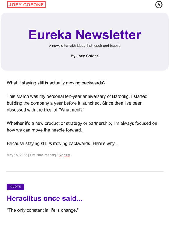 Baronfig: Eureka: The Red Queen Effect | Milled