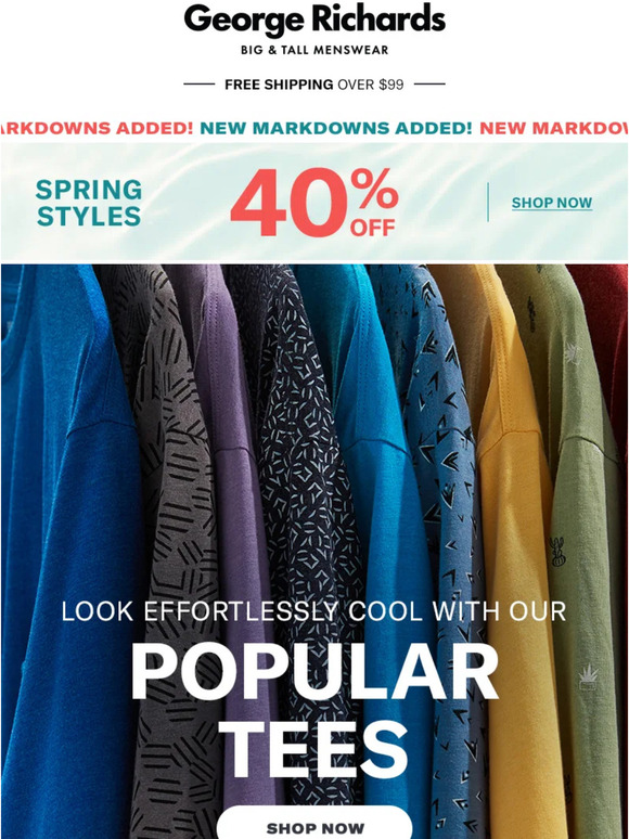 George Richards: Get Your Hands On Our Collection Of Popular Tees! | Milled