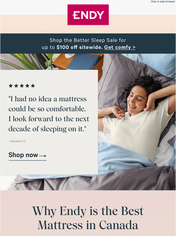 Endy: 3 benefits of sleeping on an Endy mattress | Milled