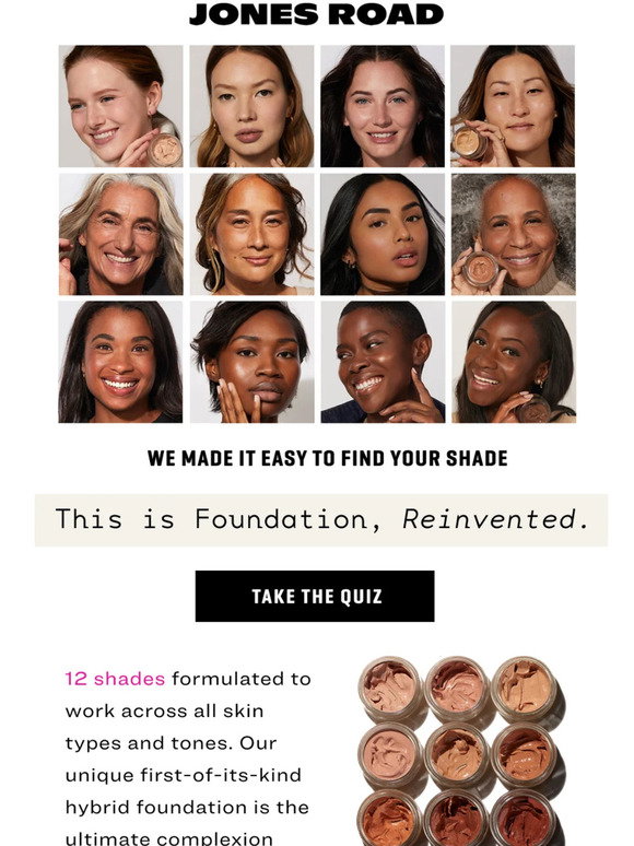 Jones Road Beauty: We Make It Easy To Find Your Shade Online | Milled