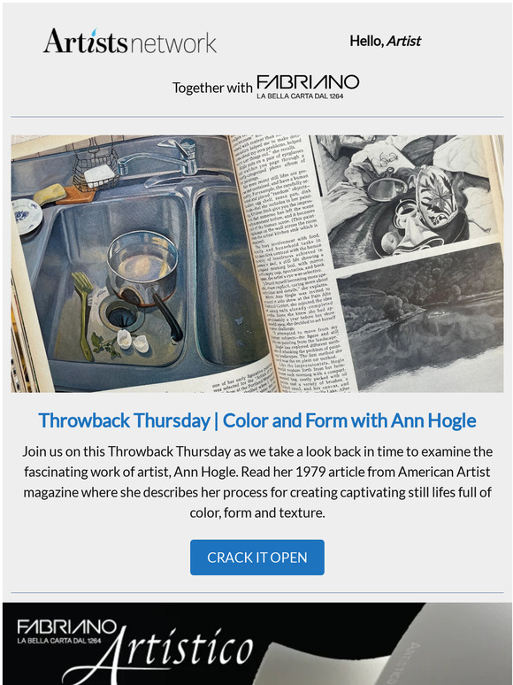artistsnetwork.tv: 🎨 Unlocking Color and Form with Ann Hogle | Milled