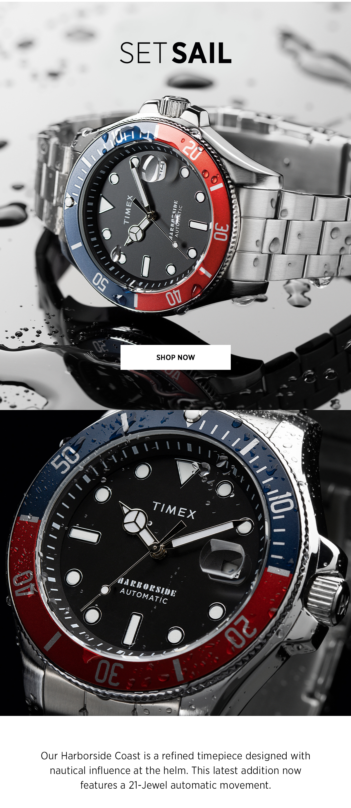 Timex: Set Sail with Harborside Coast | Milled