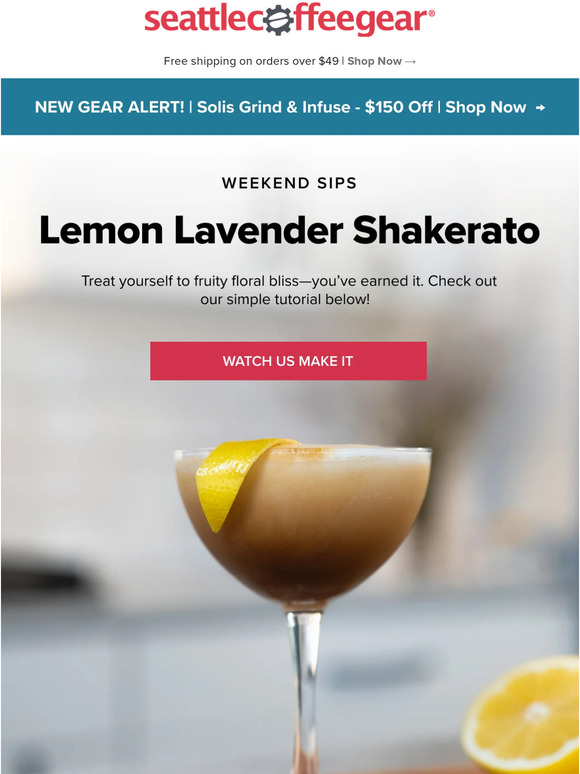 Seattle Coffee Gear: Weekend Sips: Lemon Lavender Shakerato 🍋💜 | Milled