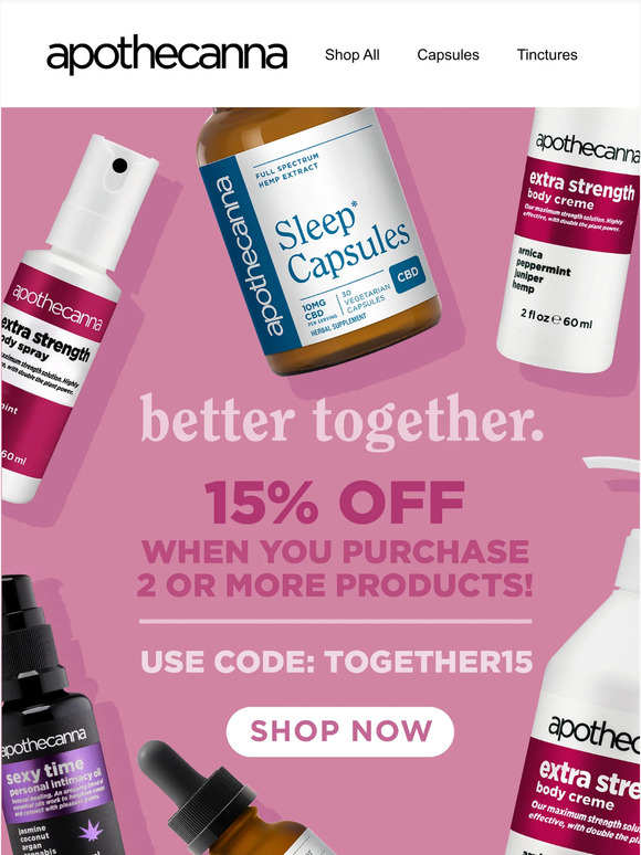 Apothecanna: Our 💕Better Together💕 Sale is Back! | Milled