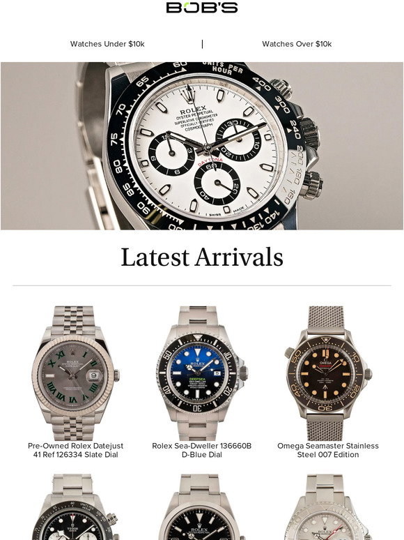 Bob's Watches: Just Landed: Popular Luxury Watches For You | Milled